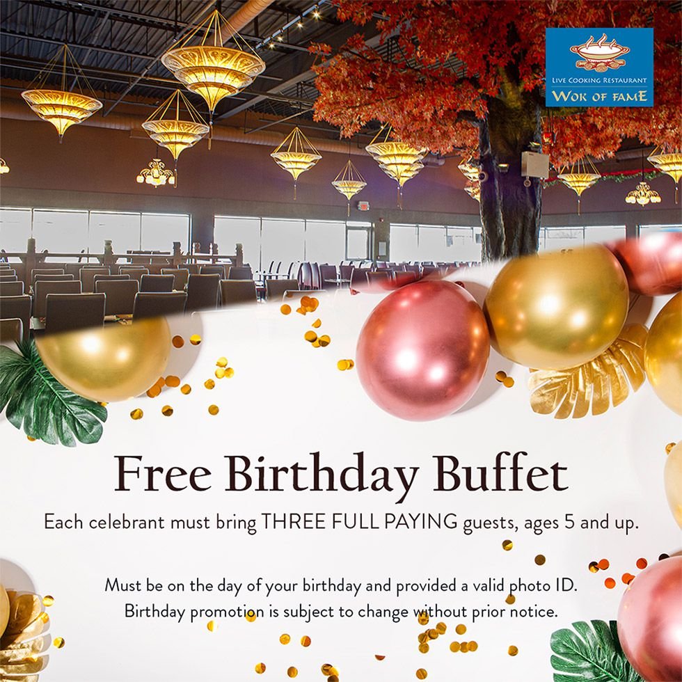 Our Promotions Wok Of Fame Buffet Restaurant In Brampton